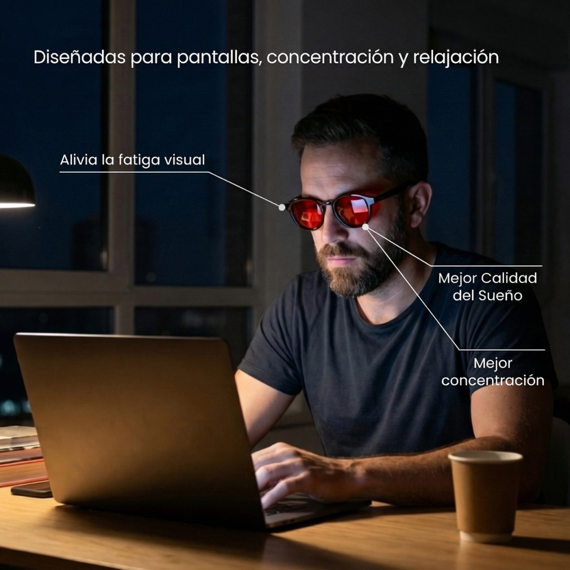 AZZARI™ Cristal Rojo - Uso Nocturno